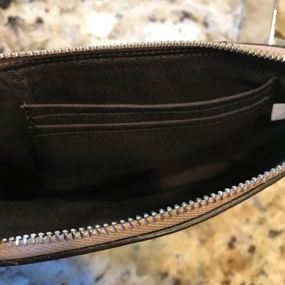 Coach | Bags | Coach Wristlet In Beautiful Platinum With Gift Box ...